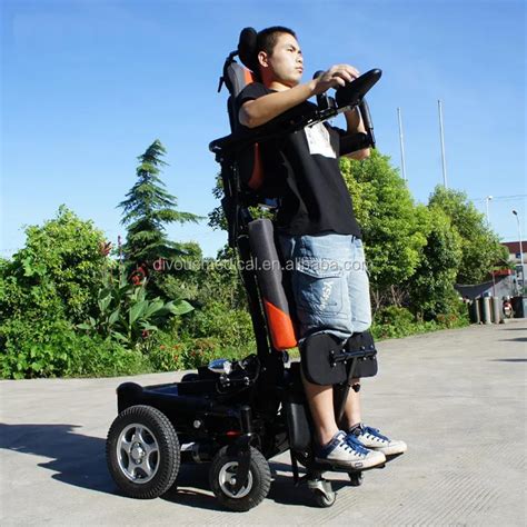 Handicapped Power Standing Wheelchair Automatic Stand Up Wheelchair