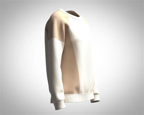 Girls Raglan Sweatshirt 3d Model Cgtrader