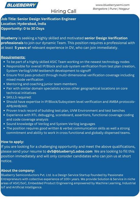 blueberry semiconductors on linkedin verification semiconductor