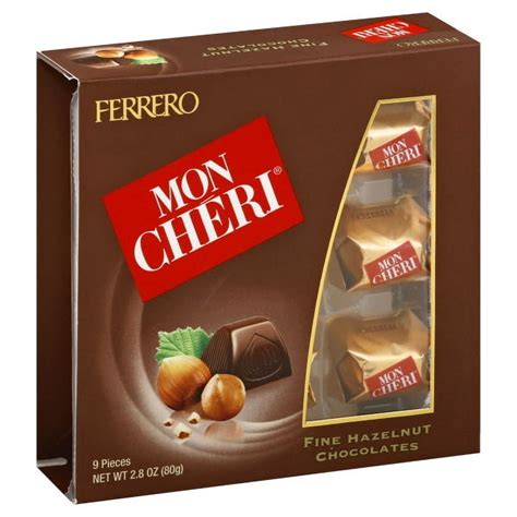 Ferrero Mon Cheri Hazelnut Chocolates 9 Pieces