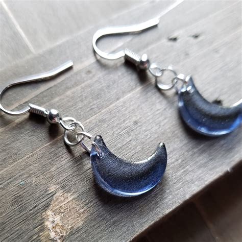 Moon Earrings Etsy