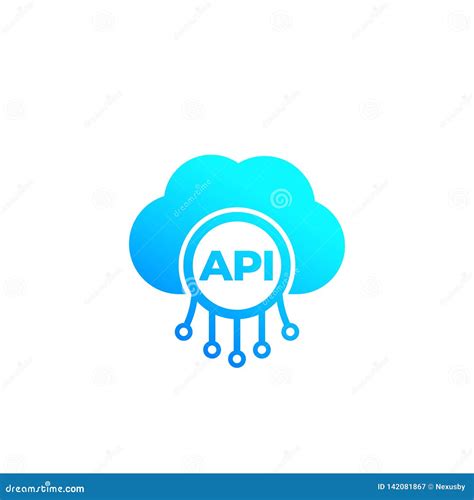 Api Cloud Software Integration Icon Stock Vector Illustration Of Cloud Program 142081867