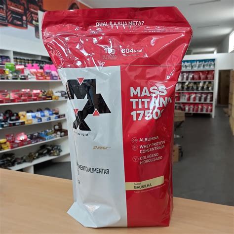 Hipercalorico 3 Kg 17500 Mass Titanium Max Titanium Morango Netshoes