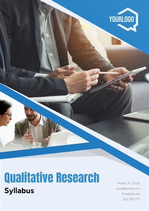 Free Qualitative Research Syllabus Template To Edit Online