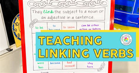 Teaching Linking Verbs Lucky Little Learners