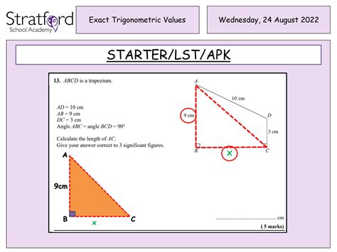 SOLUTION Exact Trigonometric Values Studypool