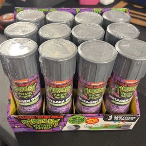Tmnt Mutant Mayhem Mutagen Ooze Blind Cannister Full Sealed Case Of 12