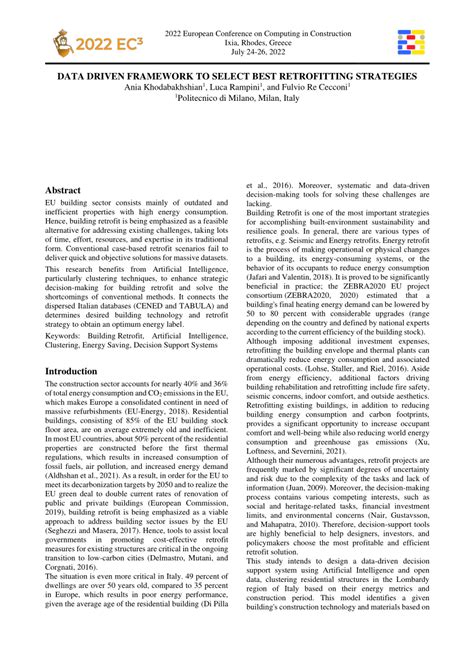 PDF Data Driven Framework To Select Best Retrofitting Strategies