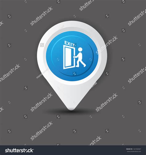 Exit Symbolvector Stock Vector Royalty Free Shutterstock