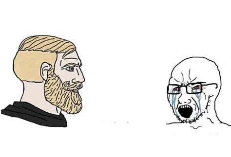 Soyjak Vs Chad Meme Template