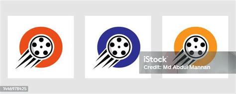 미디어 사인 영화 감독 기호를 위한 필름 릴이 있는 편지 O 필름 로고 개념 감독에 대한 스톡 벡터 아트 및 기타 이미지 감독 개념 디자인 Istock