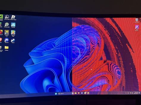 Half Of My Monitor Shows A Weird Red Display Rmonitors