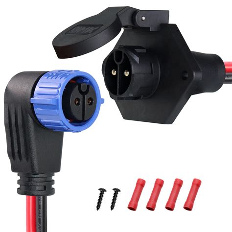Buy Trolling Motor Plug And Receptacle 12v 24v 26v 48v 8 Gauge 2 Wire