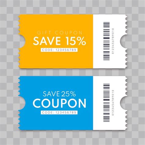 Discount Coupon Vector Free Download