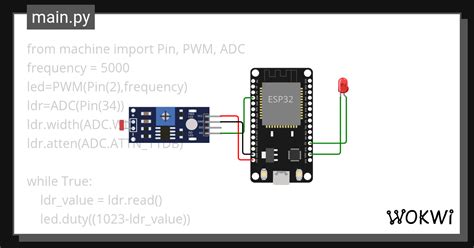 Led Brightness Intensity Wokwi Esp32 Stm32 Arduino Simulator