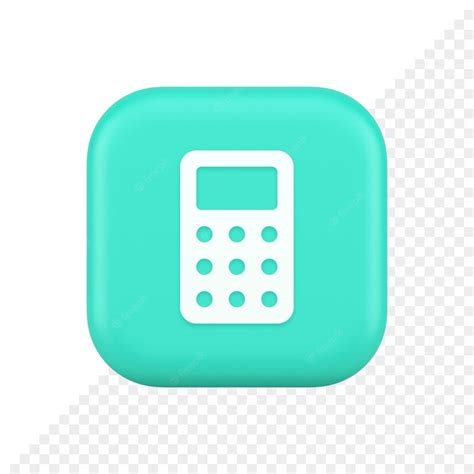 Premium Psd Calculator Button Mathematical Number Counting Web