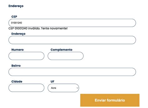 Github Nayrabravalida Cep Utilização De Uma Api Para Obter O