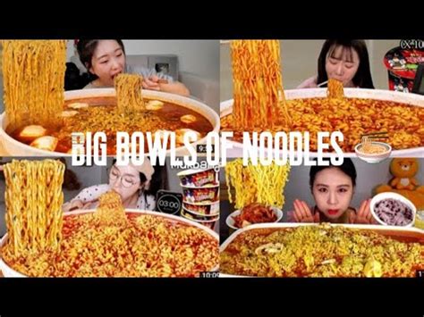 Big Bowls Of Noodles Eating Compilation 🥣eatingshow Famousnoodle