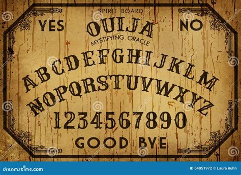 Ouija Board Playing A Group Of People Communicate With Spirits Through