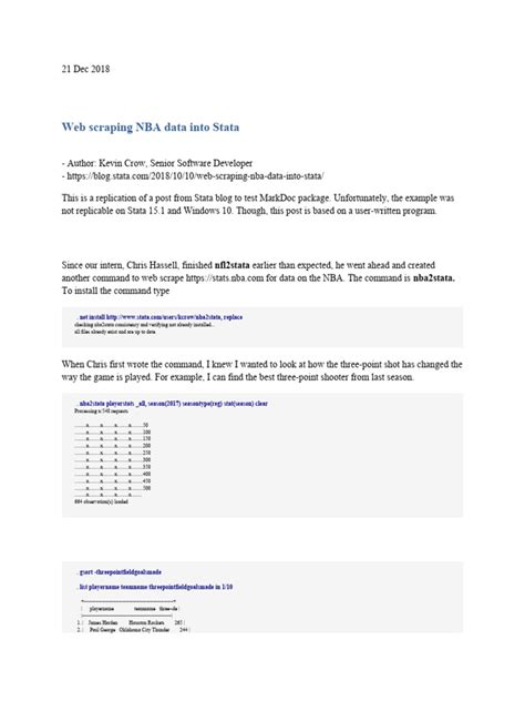 web scraping nba data into stata pdf national basketball association national basketball