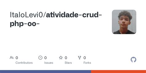 Github Italolevi Atividade Crud Php Oo