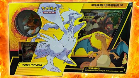 New Reshiram And Charizard Gx Tag Team Figure Collection Box Opening