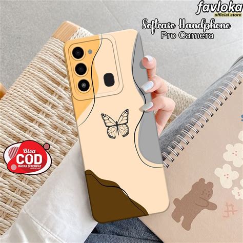 Jual Softcase Hp Tecno Spark 8c Case Tecno Spark 8c Terbaru Fashion Case Kupu Kupu Casing Tecno