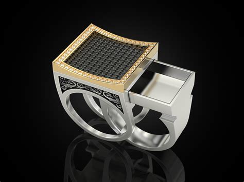 Stl File Secret Compartment Ring 050721・3d Print Object To Download・cults