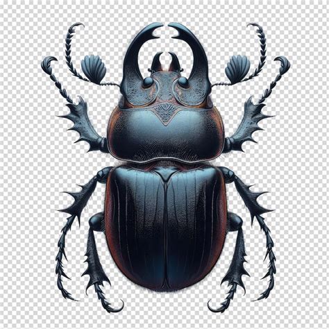 Premium Psd A Beetle With A Black Body And The Word Bug On It