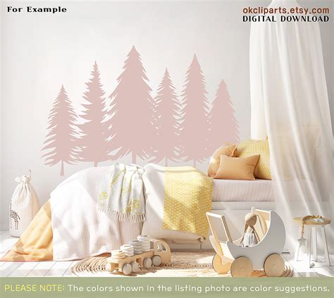 Tree Line Svg Forest Svg Tree Svg Tree Silhouette Svg Etsy