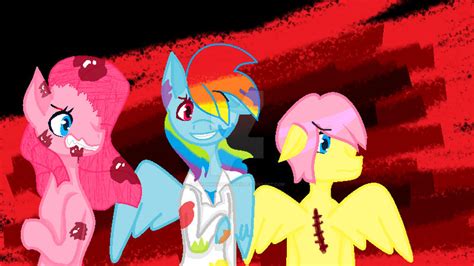 Pinkamena Rainbow Dash And Butchershy By Xxaphmauxxkawaii On Deviantart