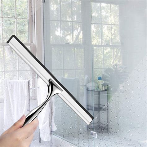 스테인레스 스틸 샤워 스퀴지 샤워 유리 문 욕실 창문 주방 거울 자동차 유리 Aliexpress