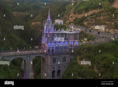 The Stunning Las Lajas Sanctuary And Basilica Ipiales Colombia Stock