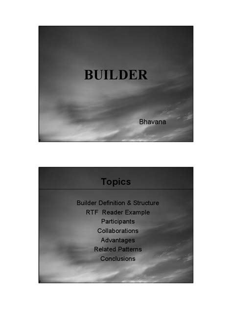 Builder Pdf Method Computer Programming Class Computer Programming