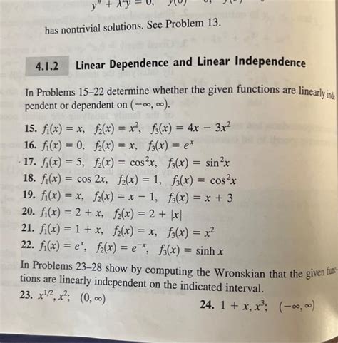 Solved Has Nontrivial Solutions See Problem 13 Linear