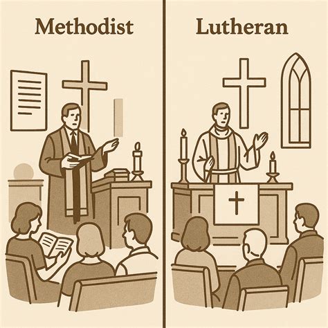 Methodist Vs Lutheran Beliefs Differences And Comparison Chart