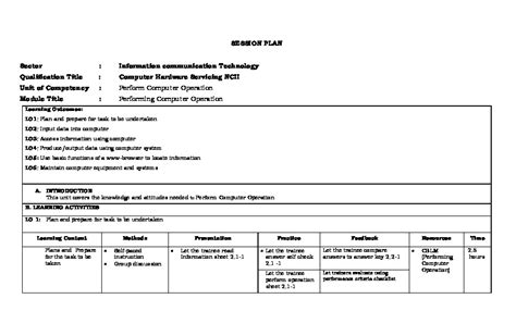 Session Plan Computer Operation Pdfcoffeecom