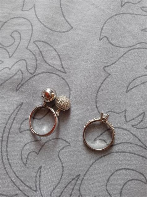 Колечка медсрібло р 17 17 5 ціна за два — ціна 150 грн у каталозі Кільця і персні Купити