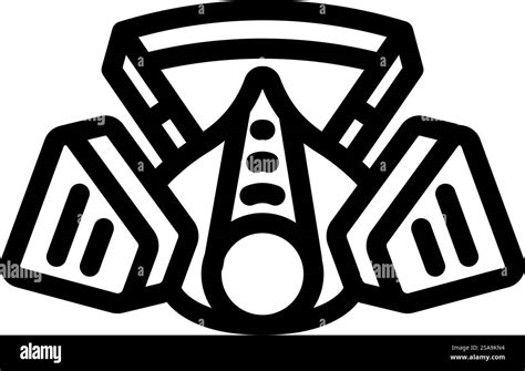 Respirator Ppe Protective Equipment Line Icon Vector Respirator Ppe