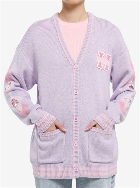 Hot Topic Hello Kitty And Friends Kogyaru Varsity Girls Cardigan At