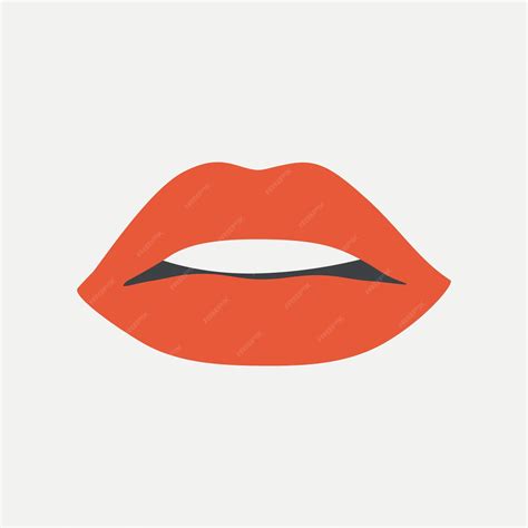 Premium Vector Open Women Mouth White Teeth Tongue Female Red