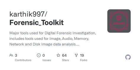 Github Karthik Forensic Toolkit Major Tools Used For Digital Forensic Investigation