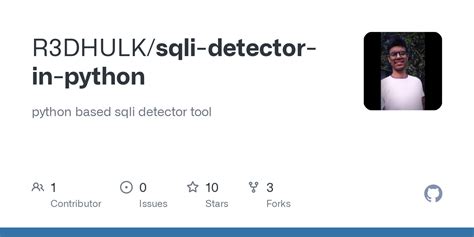 github r3dhulk sqli detector in python python based sqli detector tool