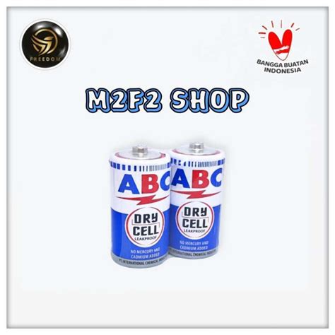 Promo Batu Baterai Abc Biru Dry Cell Ukuran Sedang Type R C Iec Um C Size V Kemasan