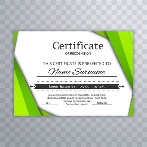 Certificate Background Green