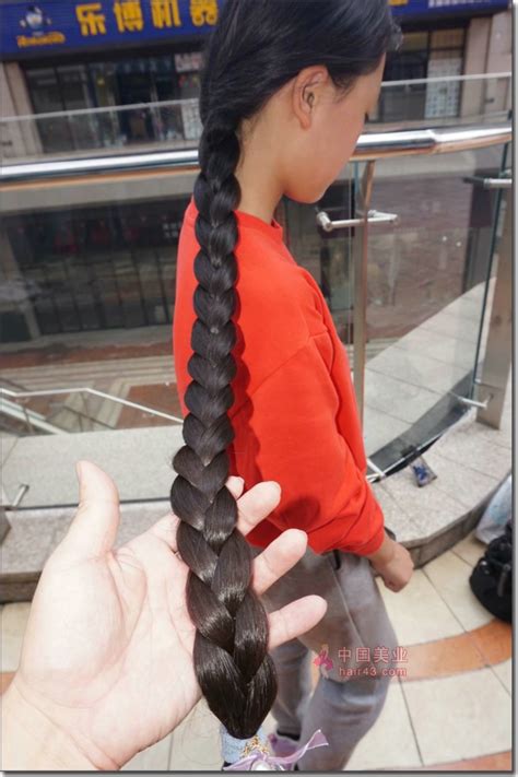 在广场剪14岁少女90公分精品长发 Sephiroth剪发992 5 中国长发