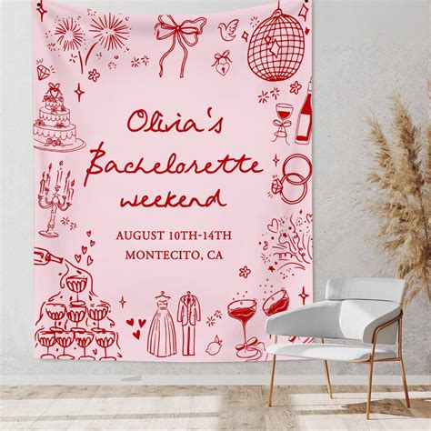 Personalized Bachelorette Party Decor Bachelorette Beach Party Weekend