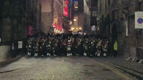 The Massed Band March Down The Royal Mile🏴󠁧󠁢󠁳󠁣󠁴󠁿 At The End Of Each