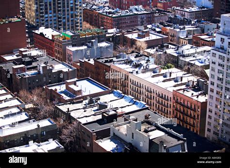 City Rooftops New York City Roofs Houses Architecture Aerial View