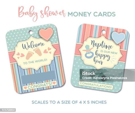 세계에 오신 것을 환영합니다 베이비 샤워 인사말 카드 아기 기프트 카드 돈 카드 템플릿 신용 카드에 대한 스톡 벡터 아트 및 기타 이미지 Istock